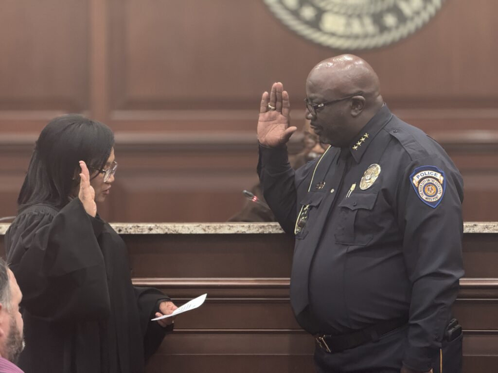 Chief Stevenson Officially Sworn In as Chief of the Moss Point Police ...